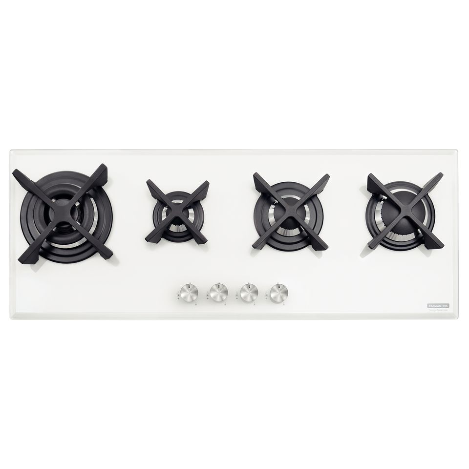 Kit Coifa de Parede Tramontina Dritta Wall White 90cm 220V + Cooktop a ...